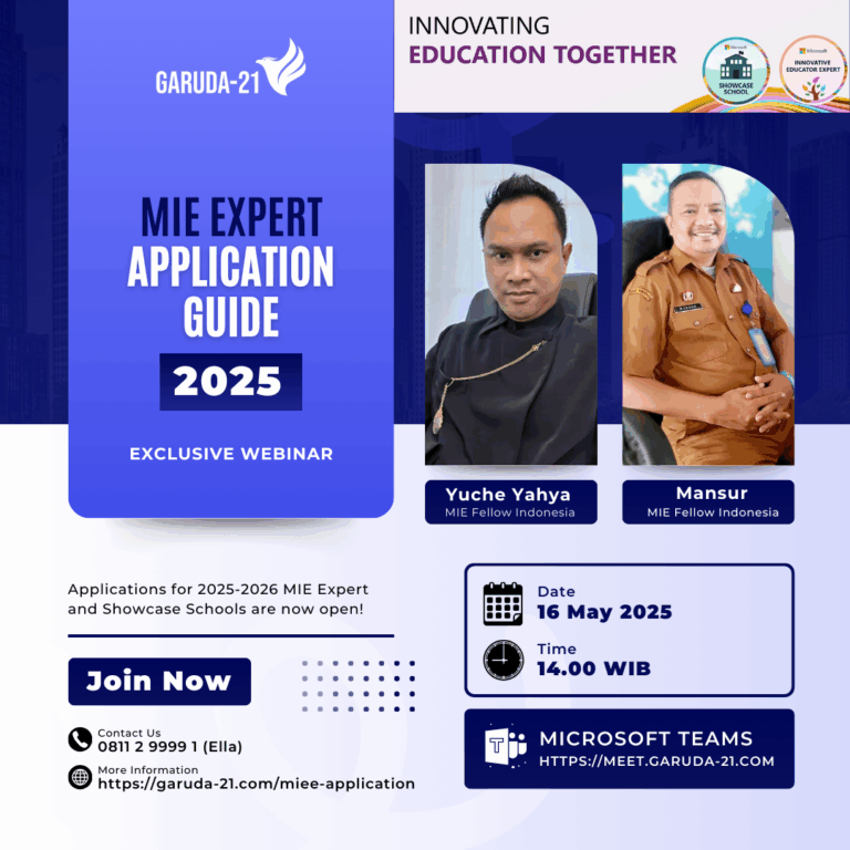 MIEE Application – GARUDA-21 Sekolah Digital